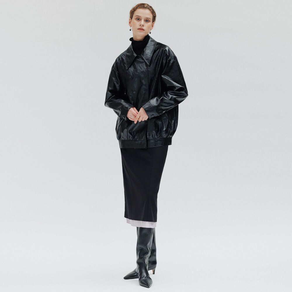 Layered H-line skirt (Black) - 감도 깊은 취향 셀렉트샵 29CM