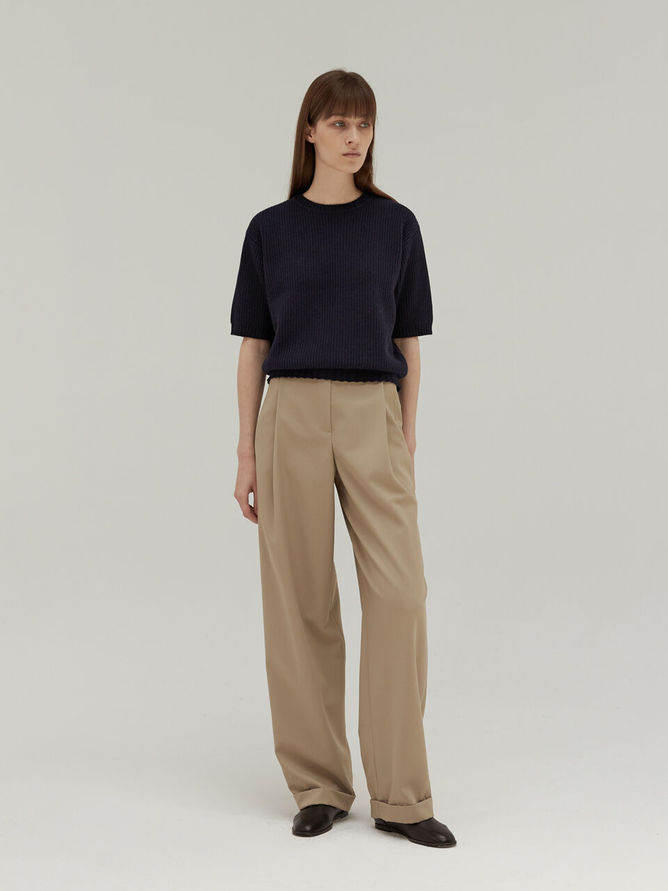 ribbed half knit (navy) - 감도 깊은 취향 셀렉트샵 29CM