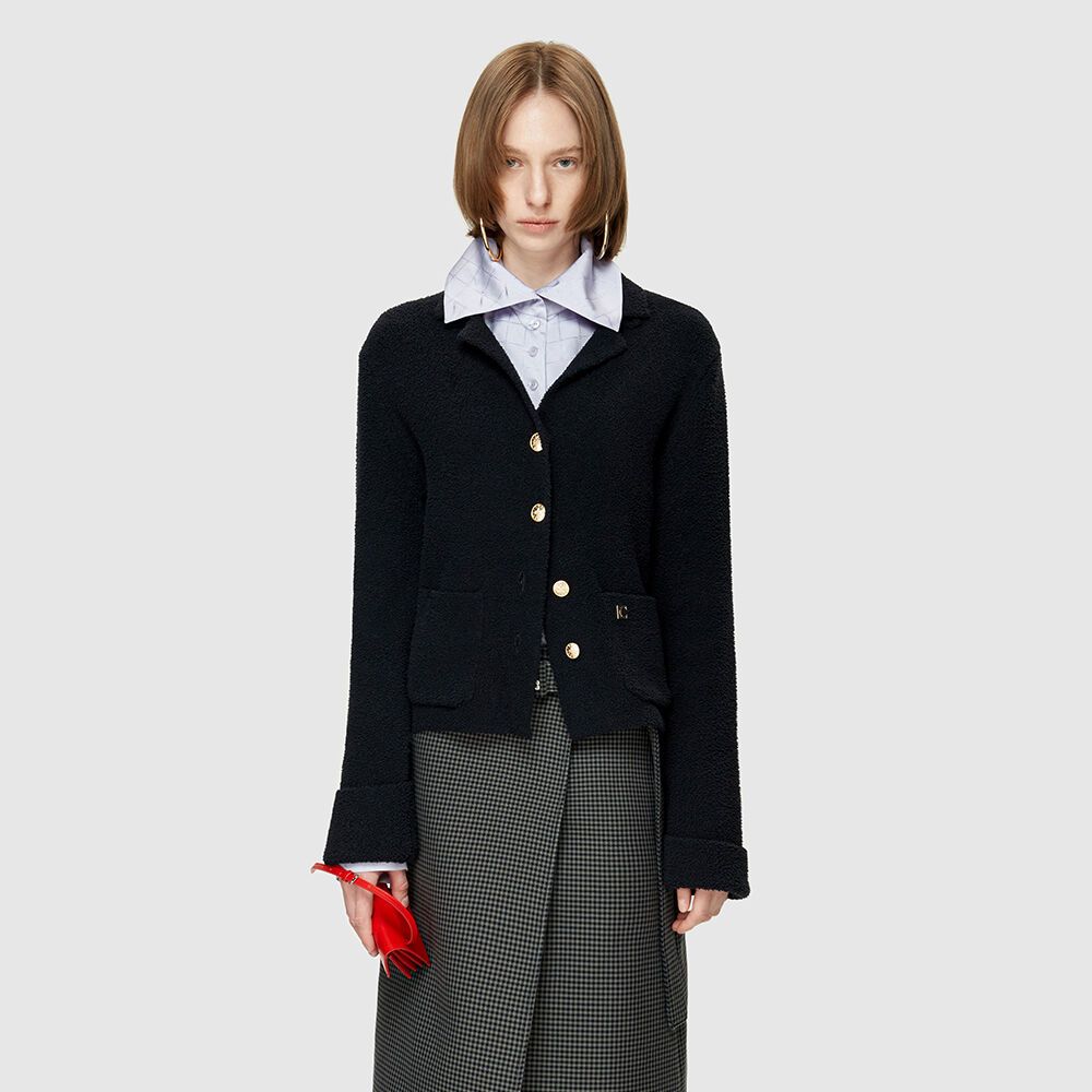 22FW SOFT COLLAR CARDIGAN - BLACK - 감도 깊은 취향 셀렉트샵 29CM