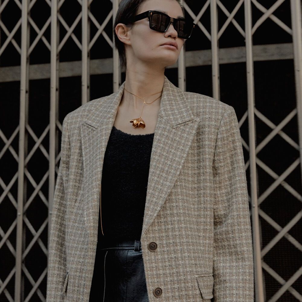 MOON TWEED SINGLE JACKET - BEIGE - 감도 깊은 취향 셀렉트샵 29CM