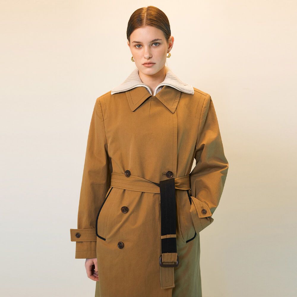BELTED DOUBLE TRENCH COAT - CAMEL - 감도 깊은 취향 셀렉트샵 29CM