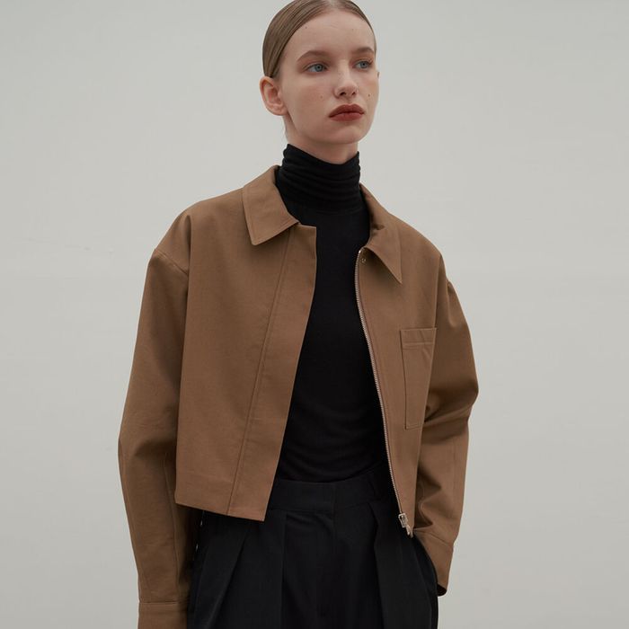 Crop cotton jacket _ Brown - 감도 깊은 취향 셀렉트샵 29CM