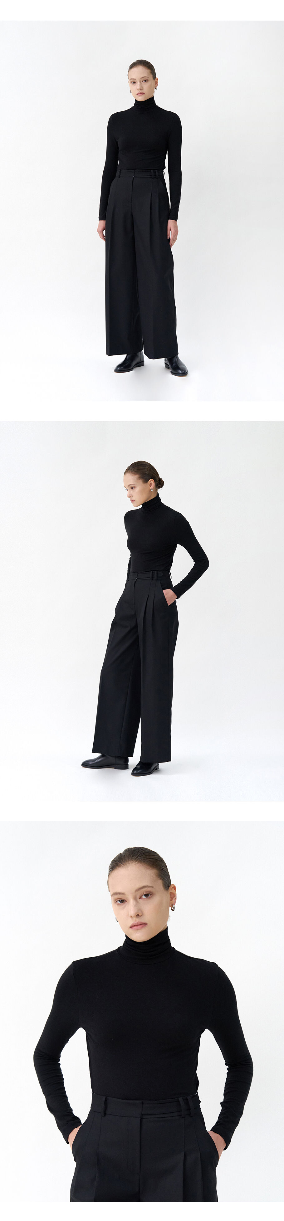 Two Pintuck Slacks / Black - 감도 깊은 취향 셀렉트샵 29CM