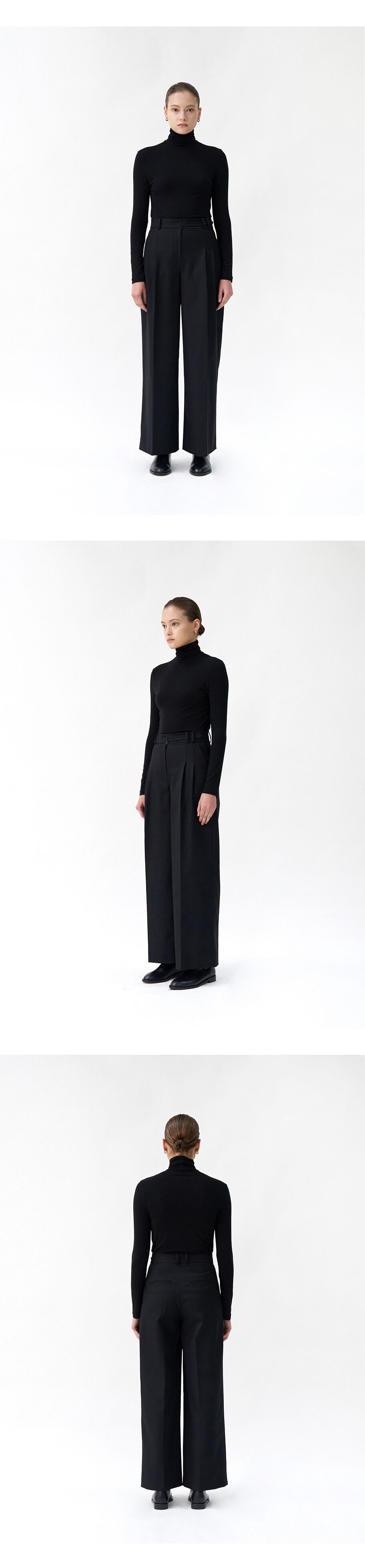 Two Pintuck Slacks / Black - 감도 깊은 취향 셀렉트샵 29CM