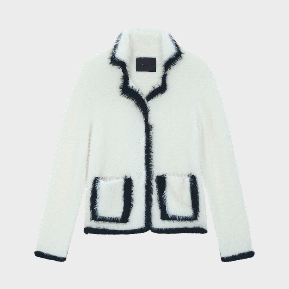 FLUFFY LINE KNIT JACEKT [IVORY] - 감도 깊은 취향 셀렉트샵 29CM