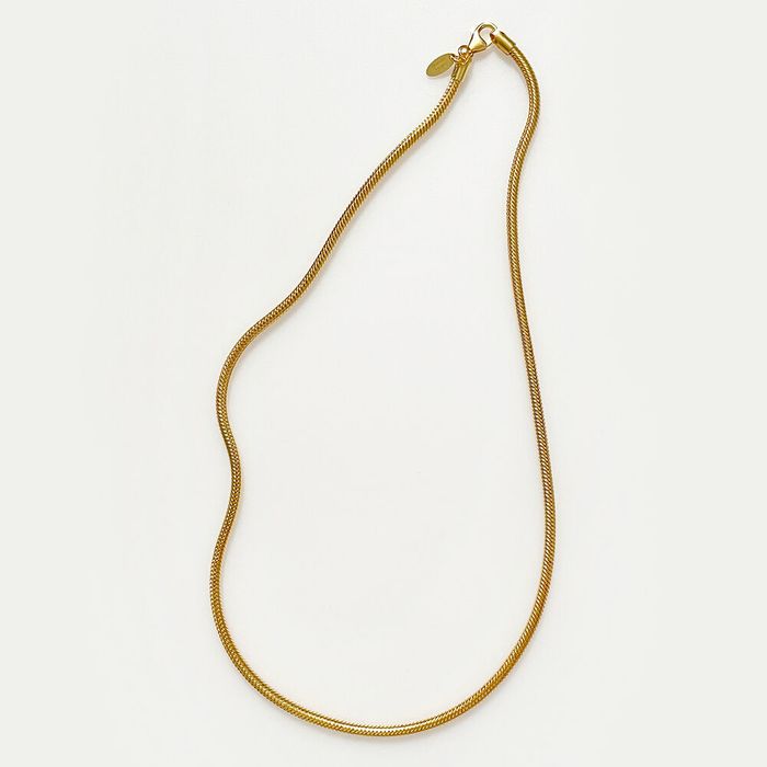 925 Bold Snake chain Necklace Gold - 감도 깊은 취향 셀렉트샵 29CM