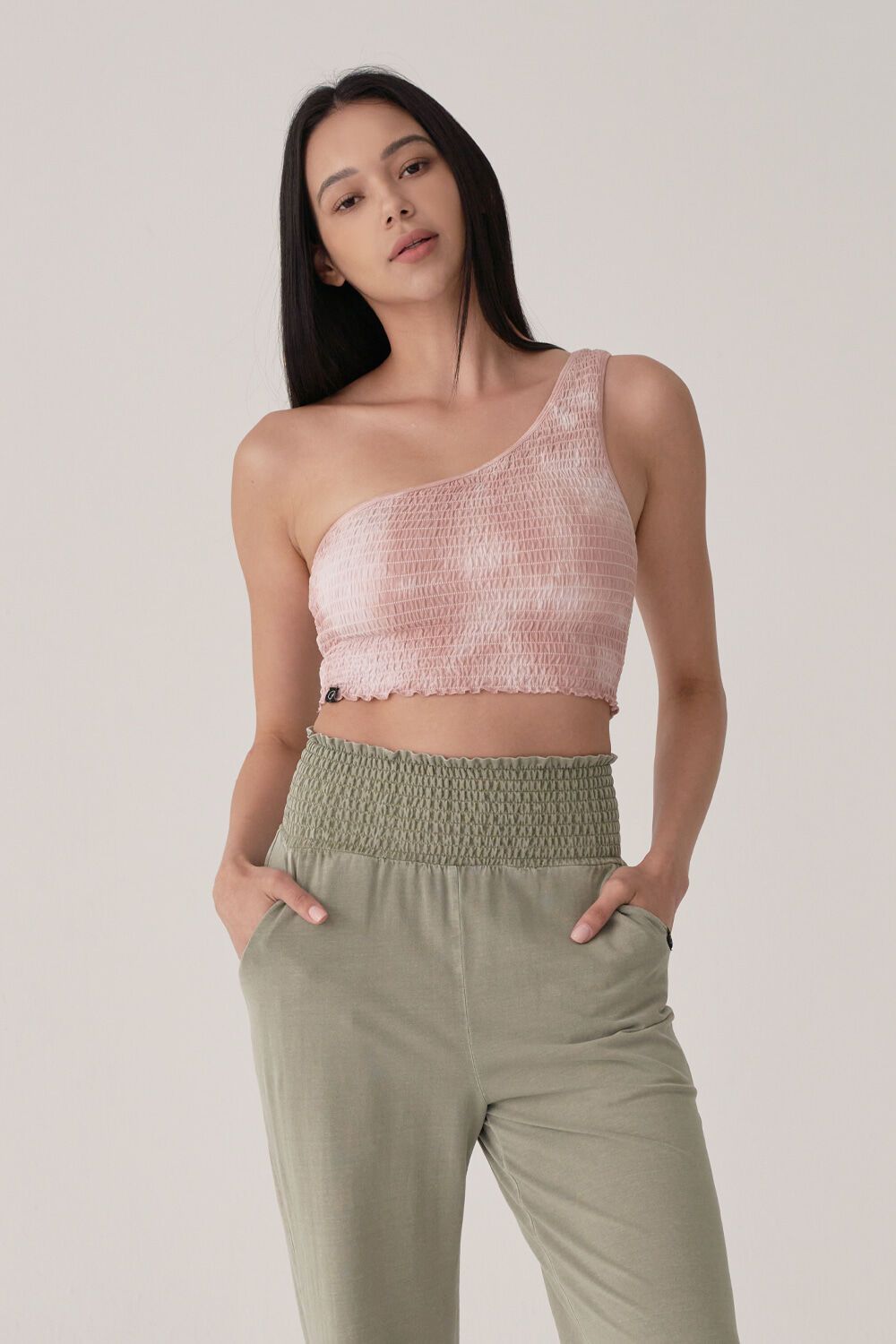 OZTS1064 스모킹 원숄더 브라탑 - 더스티 로즈 - 감도 깊은 취향 셀렉트샵 29CM