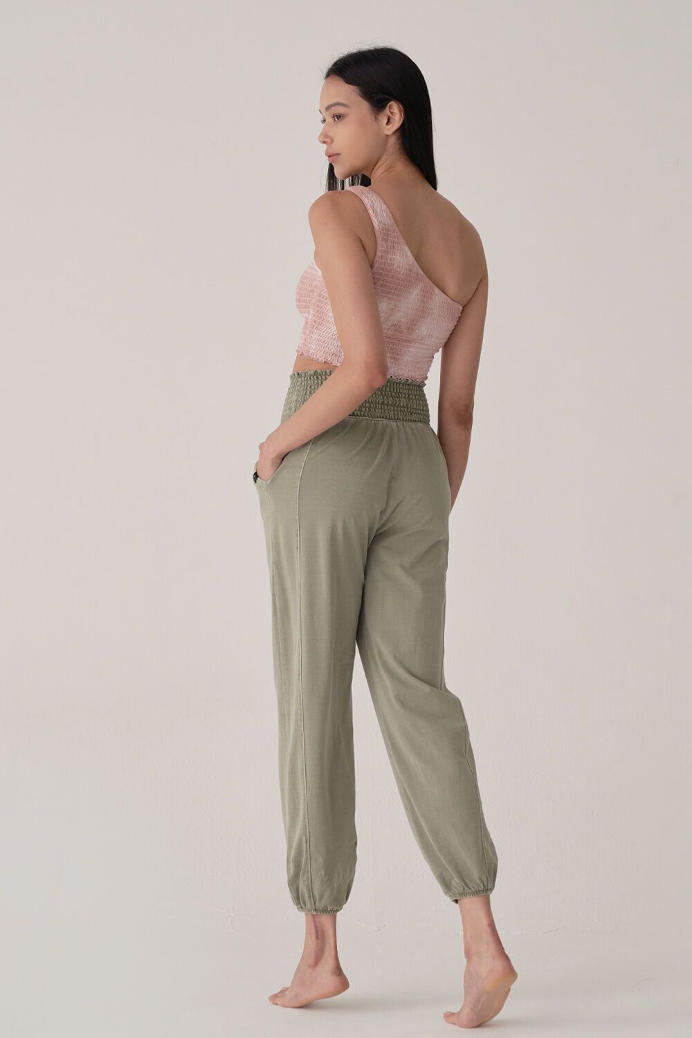 OZTS1064 스모킹 원숄더 브라탑 - 더스티 로즈 - 감도 깊은 취향 셀렉트샵 29CM