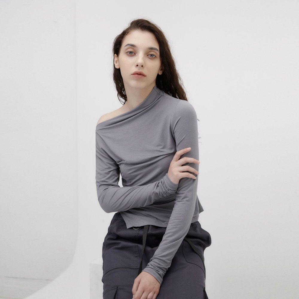 Draped top - Gray - 감도 깊은 취향 셀렉트샵 29CM