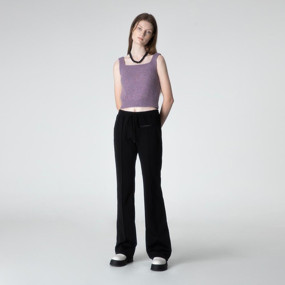 Jersey String Boots Cut Pant in Black VW2AL412-10 - 감도 깊은 취향 셀렉트샵 29CM