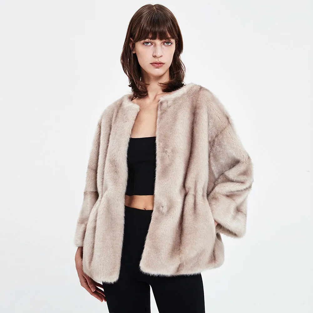 COLETTE FUR JACKET BEIGE - 감도 깊은 취향 셀렉트샵 29CM