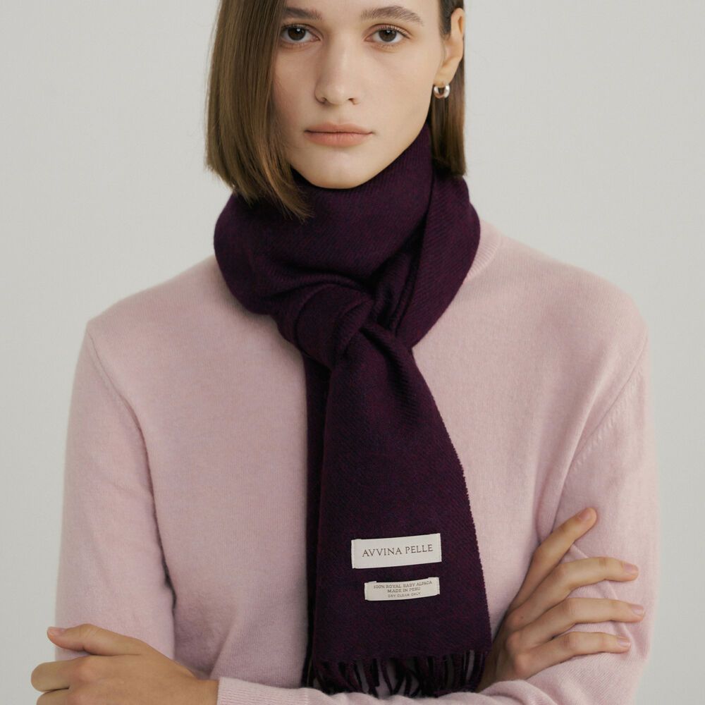 Royal Baby Alpaca Muffler - Purple Melange - 감도 깊은 취향 셀렉트샵 29CM