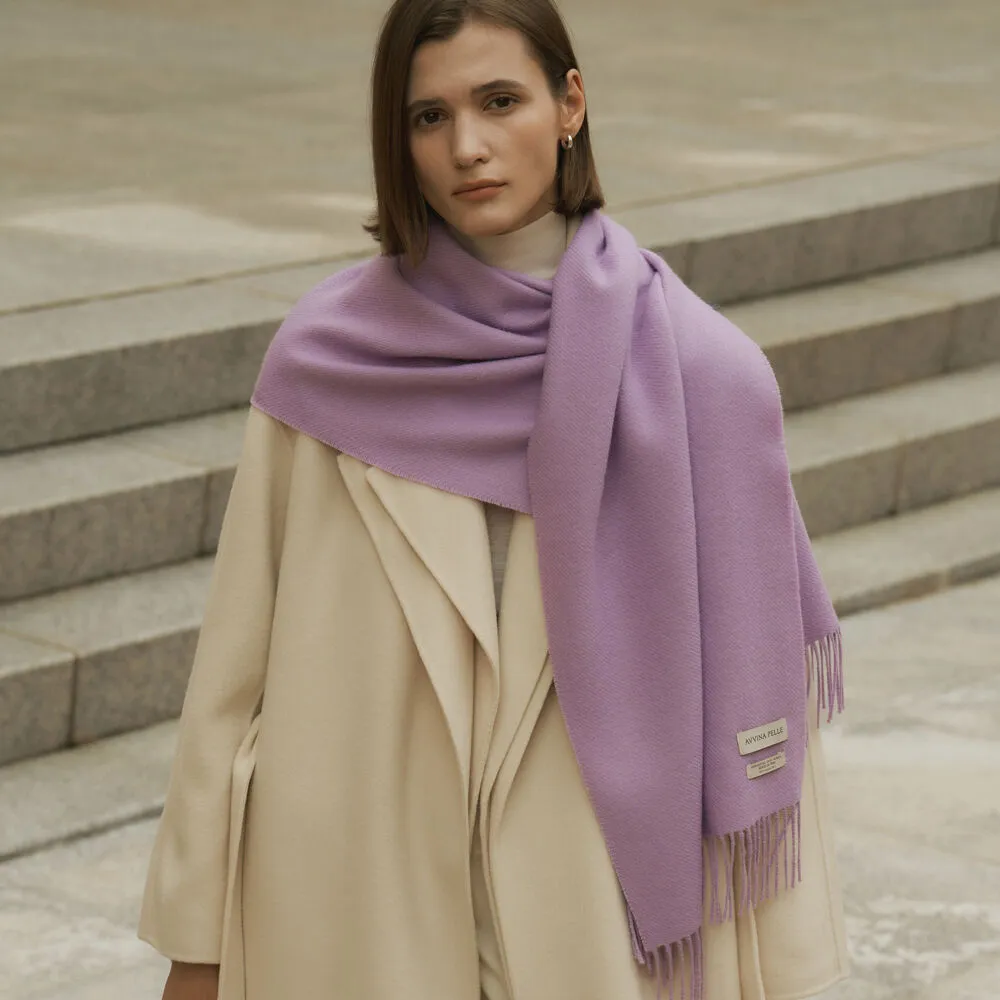 Royal Baby Alpaca Muffler - Lilac Purple - 감도 깊은 취향 셀렉트샵 29CM