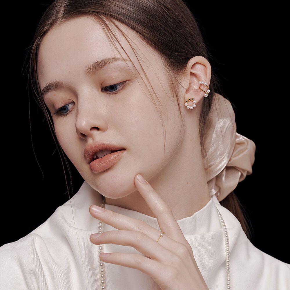 [silver925] roman two pearl earcuff - 감도 깊은 취향 셀렉트샵 29CM