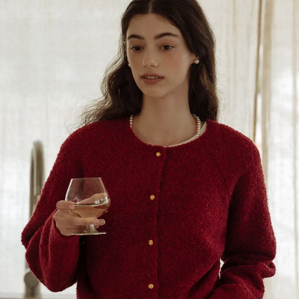 Alpaca candy cardigan_Red - 감도 깊은 취향 셀렉트샵 29CM