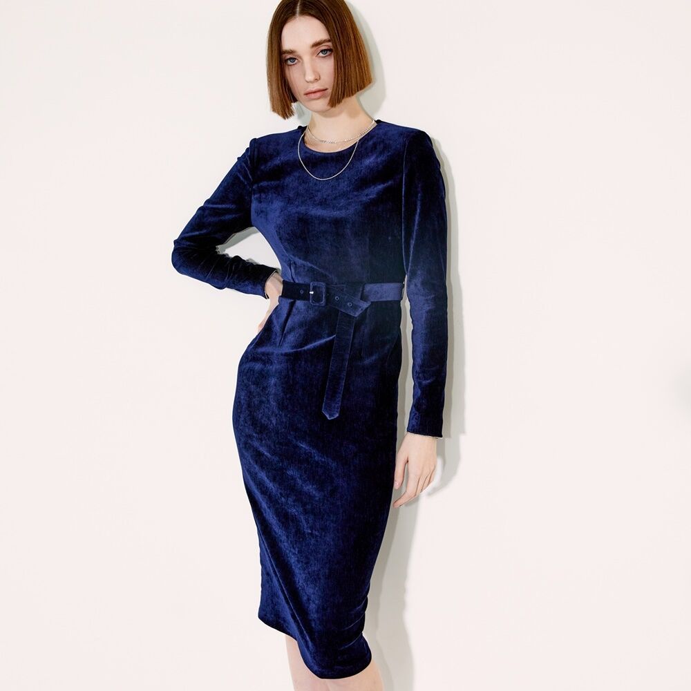 Andre Long Pencil Dress [Navy] - 감도 깊은 취향 셀렉트샵 29CM