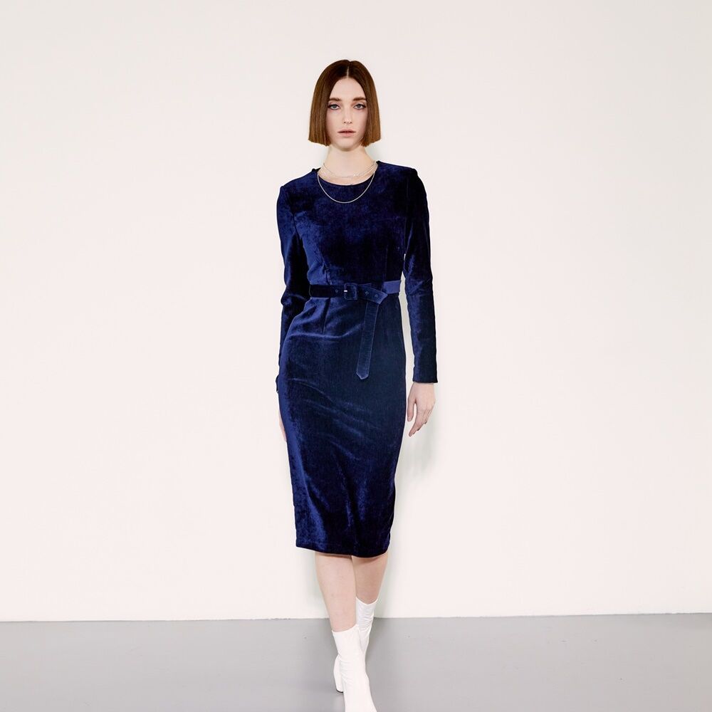 Andre Long Pencil Dress [Navy] - 감도 깊은 취향 셀렉트샵 29CM