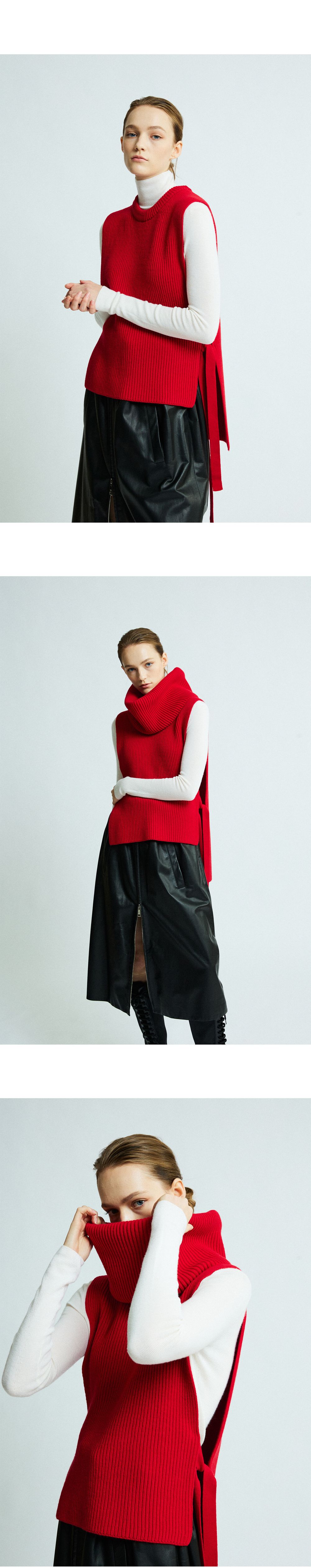 Layering Knit Vest Red - 감도 깊은 취향 셀렉트샵 29CM