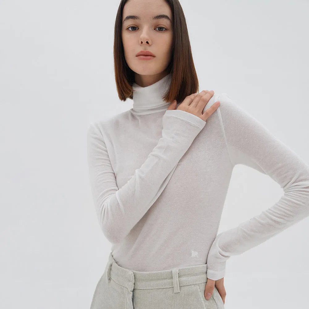 [5차] Wool Jersey Turtle Neck Top - Ivory - 감도 깊은 취향 셀렉트샵 29CM