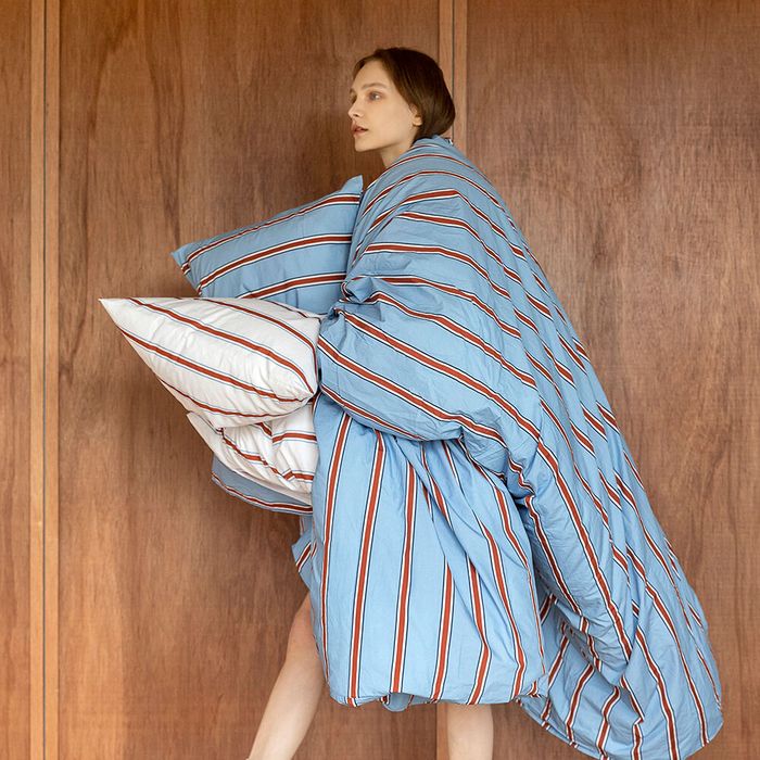 스트라이프 이불커버 - 미스티 런던 (SS/Q/K) - 감도 깊은 취향 셀렉트샵 29CM