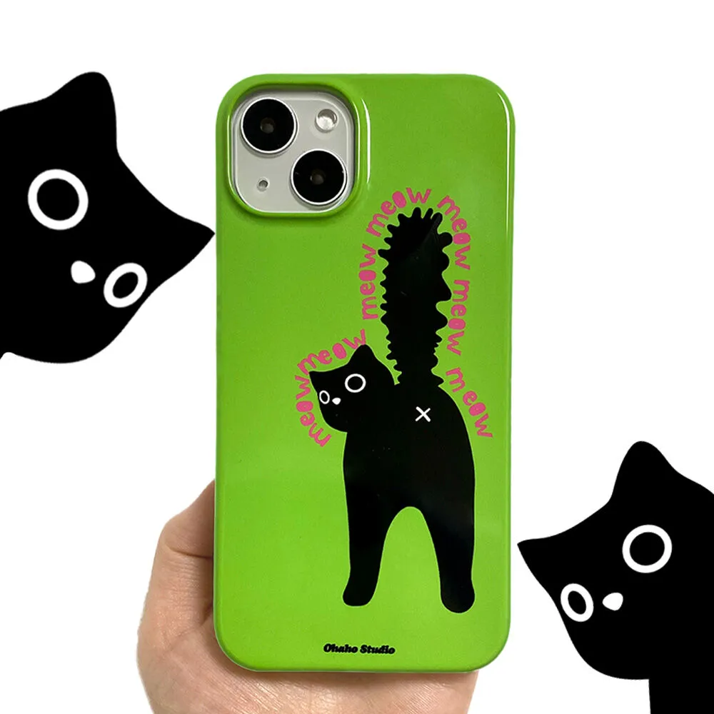 Meow Phone Case [green] - 감도 깊은 취향 셀렉트샵 29CM