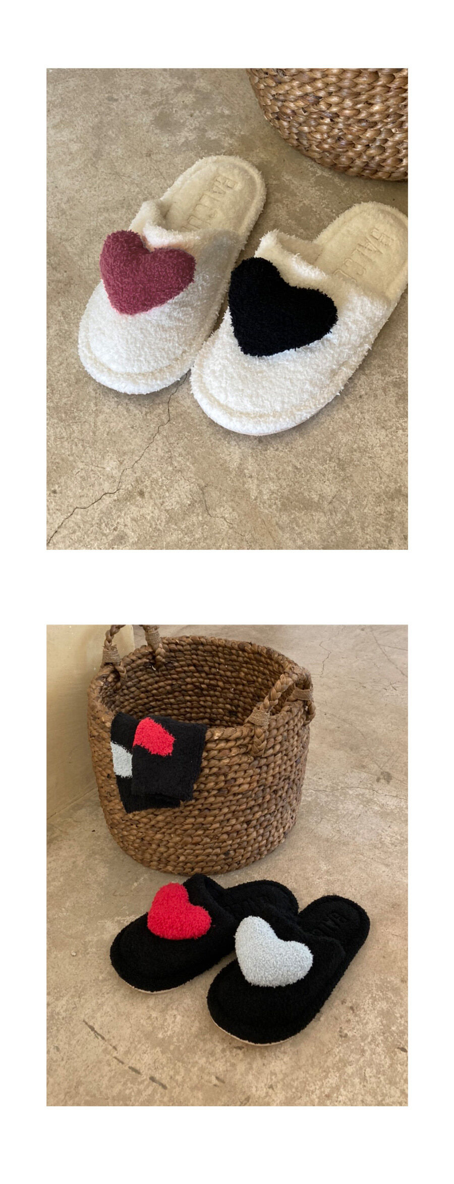 [3909-BBWSS] 매직하트 슬리퍼 3colors - 감도 깊은 취향 셀렉트샵 29CM