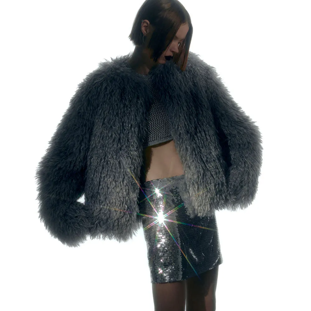 [QUERY] LOW WAIST MINI SKIRT - SILVER SPANGLE - 감도 깊은 취향 셀렉트샵 29CM