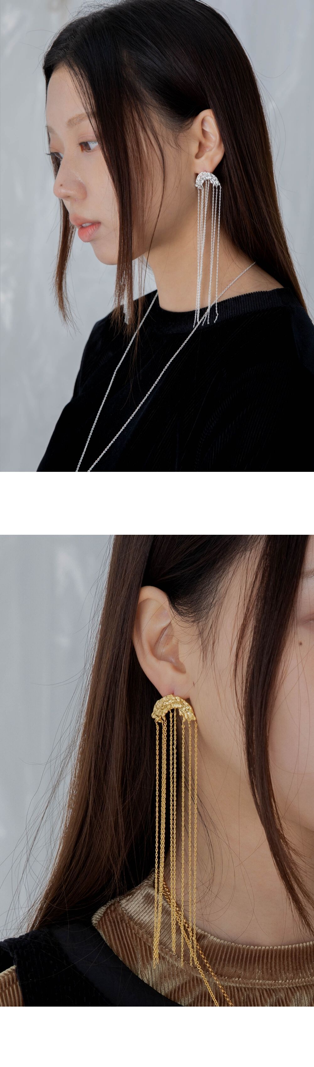 East blue sunset earrings Silver - 감도 깊은 취향 셀렉트샵 29CM