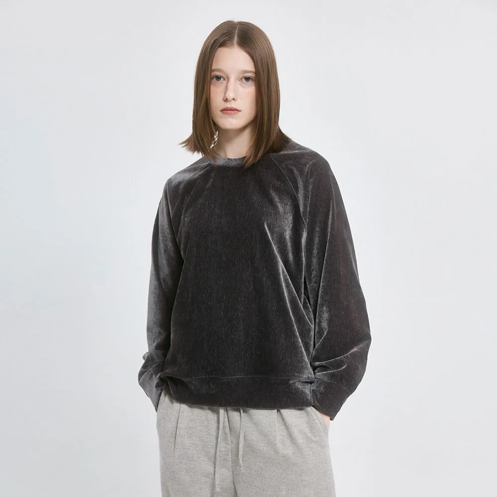 CHENILLE SWEAT SHIRT (DARK GREY) - 감도 깊은 취향 셀렉트샵 29CM