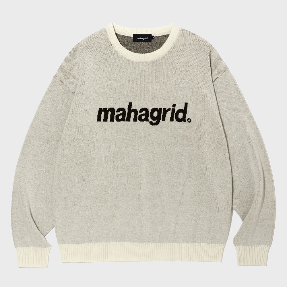 [현진 착용]BASIC LOGO KNIT SWEATER IVORY(MG2CFMK620A) - 감도 깊은 취향 셀렉트샵 29CM