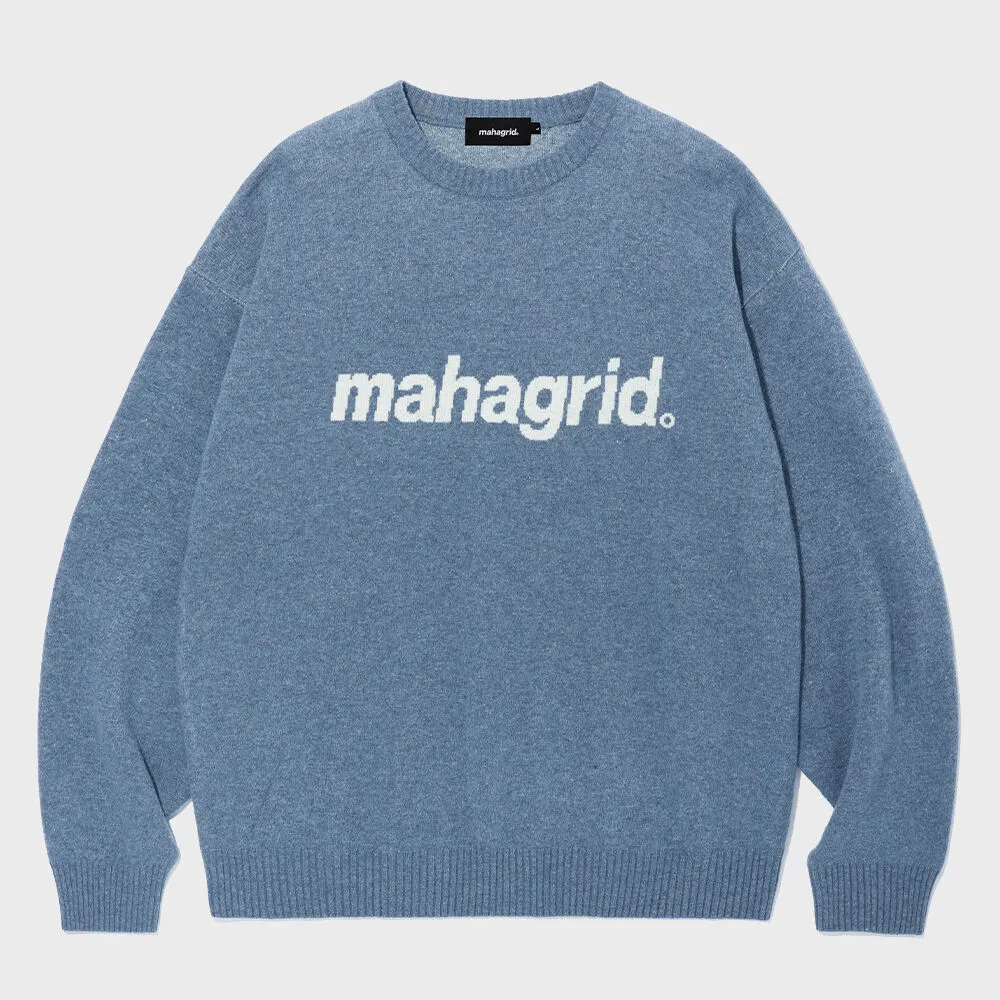 [아이엔 착용]BASIC LOGO KNIT SWEATER BLUE(MG2CFMK620A) - 감도 깊은 취향 셀렉트샵 29CM