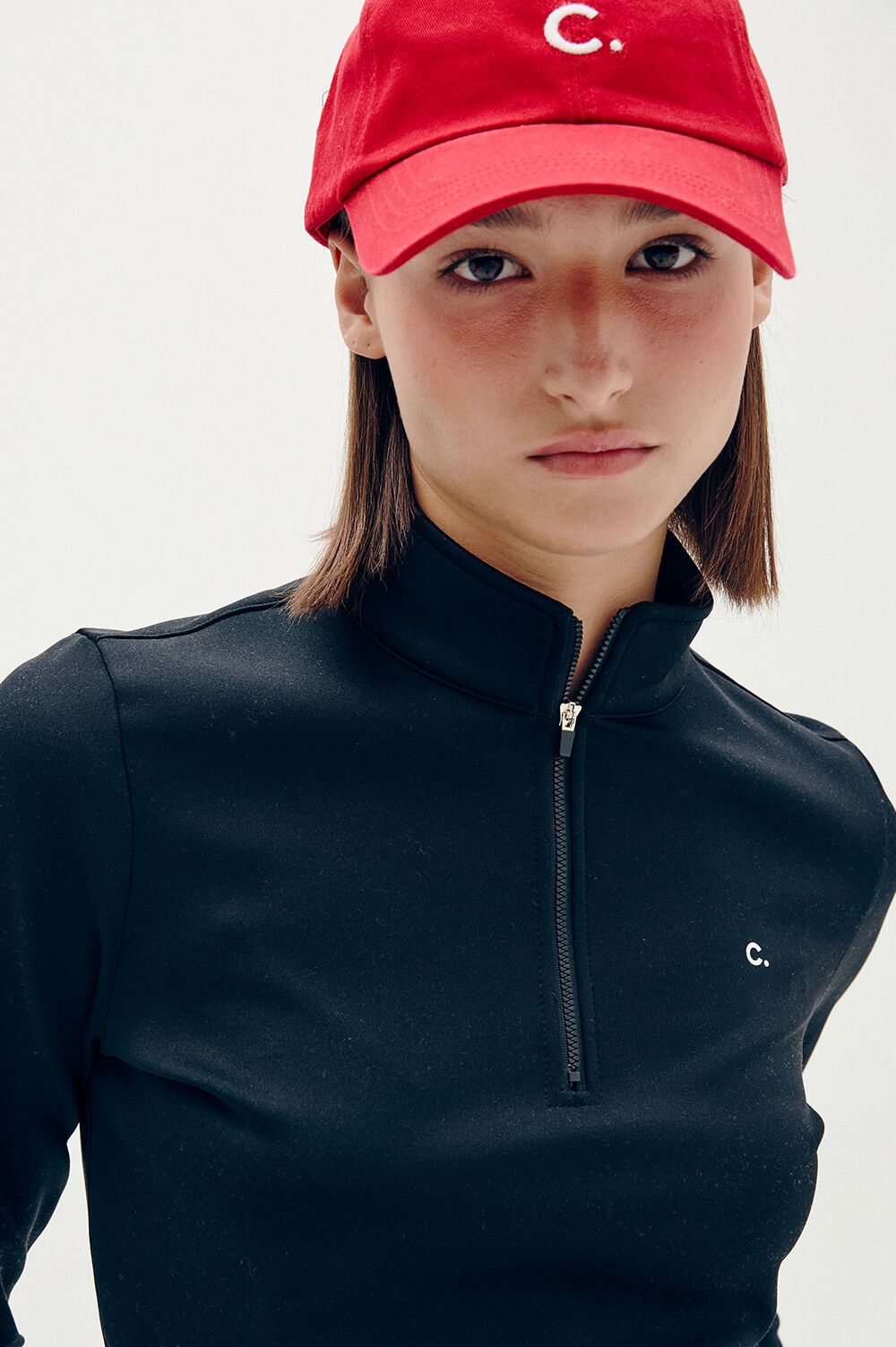 [22FW clove] Half-Zip Long T-shirt_Women (Black) - 감도 깊은 취향 셀렉트샵 29CM