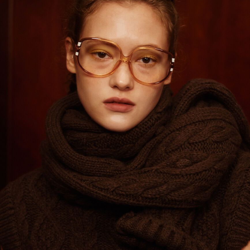 Wool Cable Knit Muffler (Brown) - 감도 깊은 취향 셀렉트샵 29CM