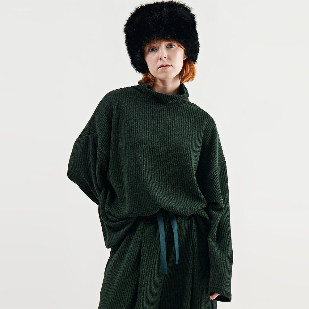 [스미스아머]SA 코지 오버핏 터틀넥 니트_그린 - 감도 깊은 취향 셀렉트샵 29CM