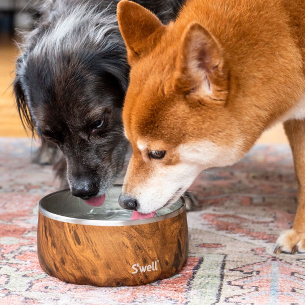 티크우드 펫 보울950ml (커스텀 각인) - 감도 깊은 취향 셀렉트샵 29CM