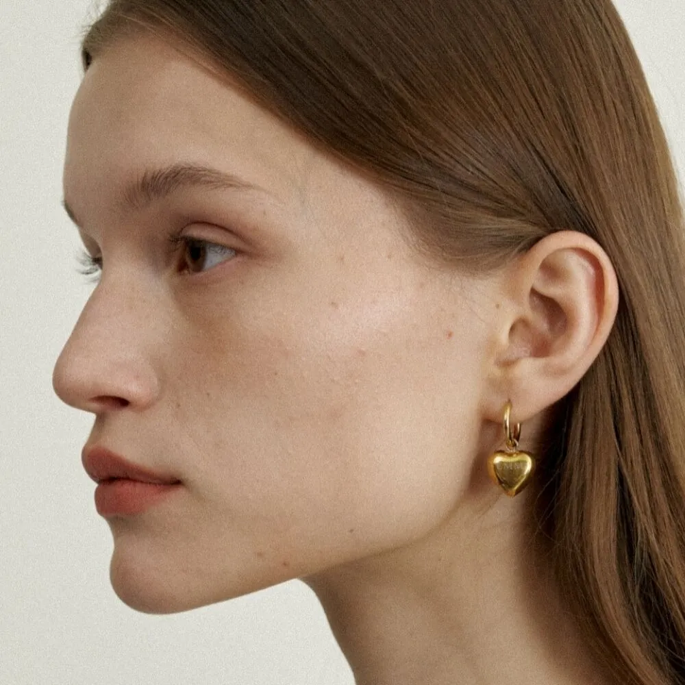 [Surgical] Mini LMM Classic Heart Ring Earrings - 감도 깊은 취향 셀렉트샵 29CM