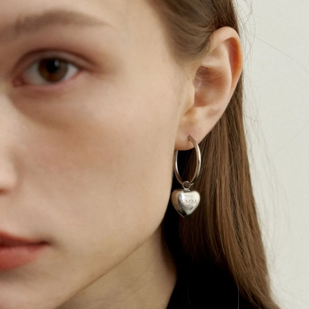 [Surgical] LMM Classic Heart Ring Earrings - 감도 깊은 취향 셀렉트샵 29CM