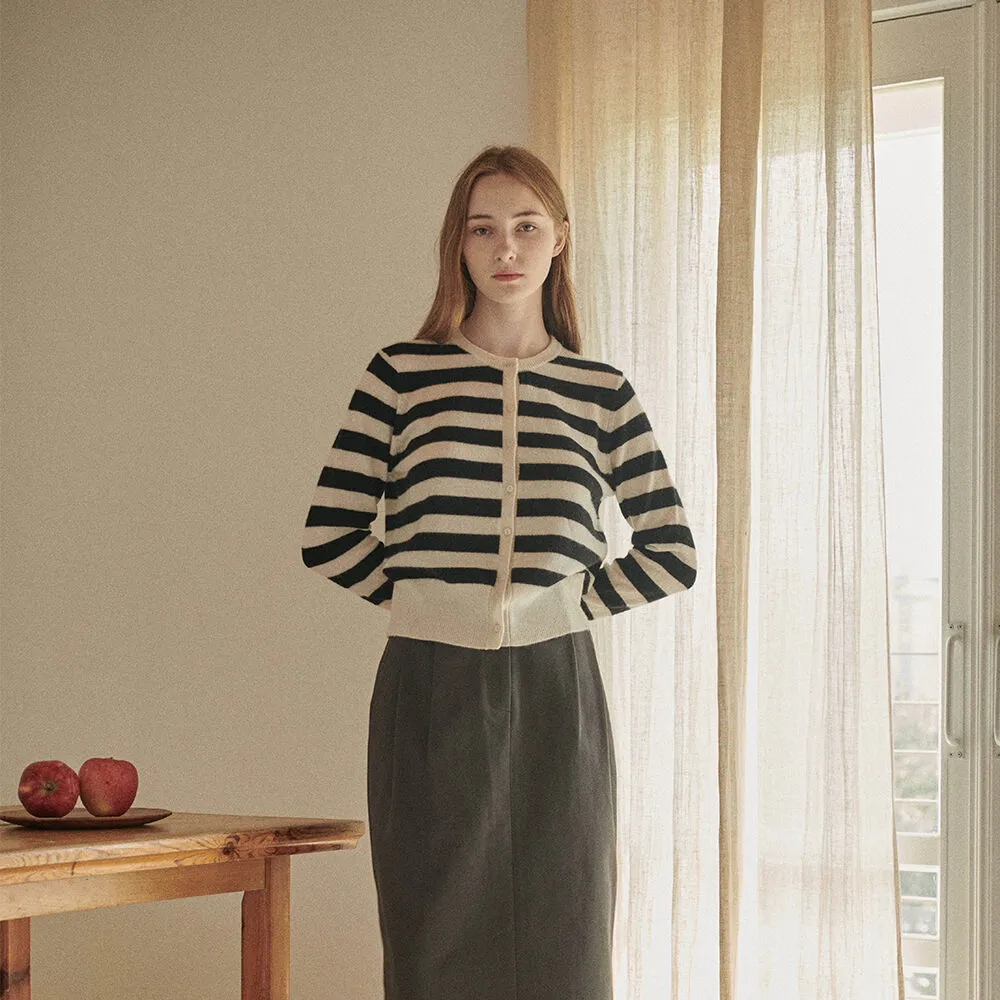 100% Cashmere Stripe Cardigan - 감도 깊은 취향 셀렉트샵 29CM