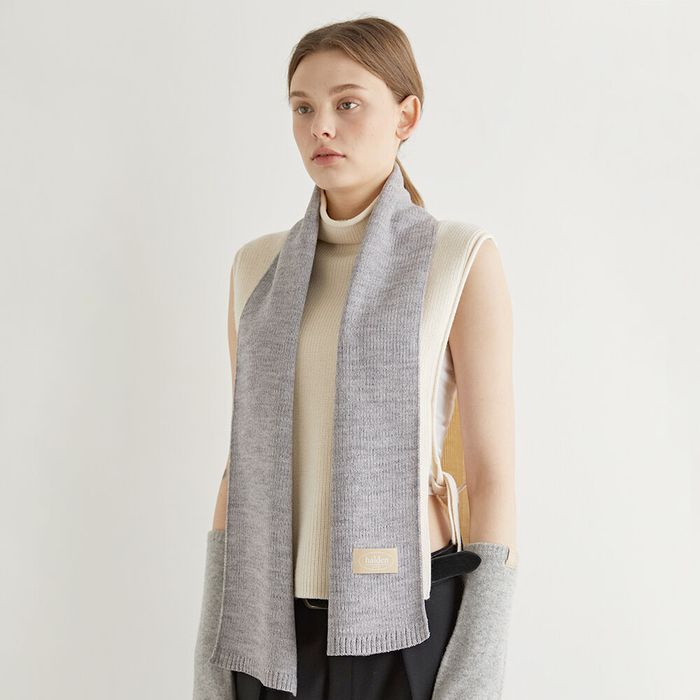 wool knit muffler (M016_grey) - 감도 깊은 취향 셀렉트샵 29CM