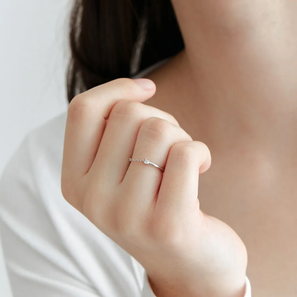 [925 SILVER] Point Chain Ring - 감도 깊은 취향 셀렉트샵 29CM