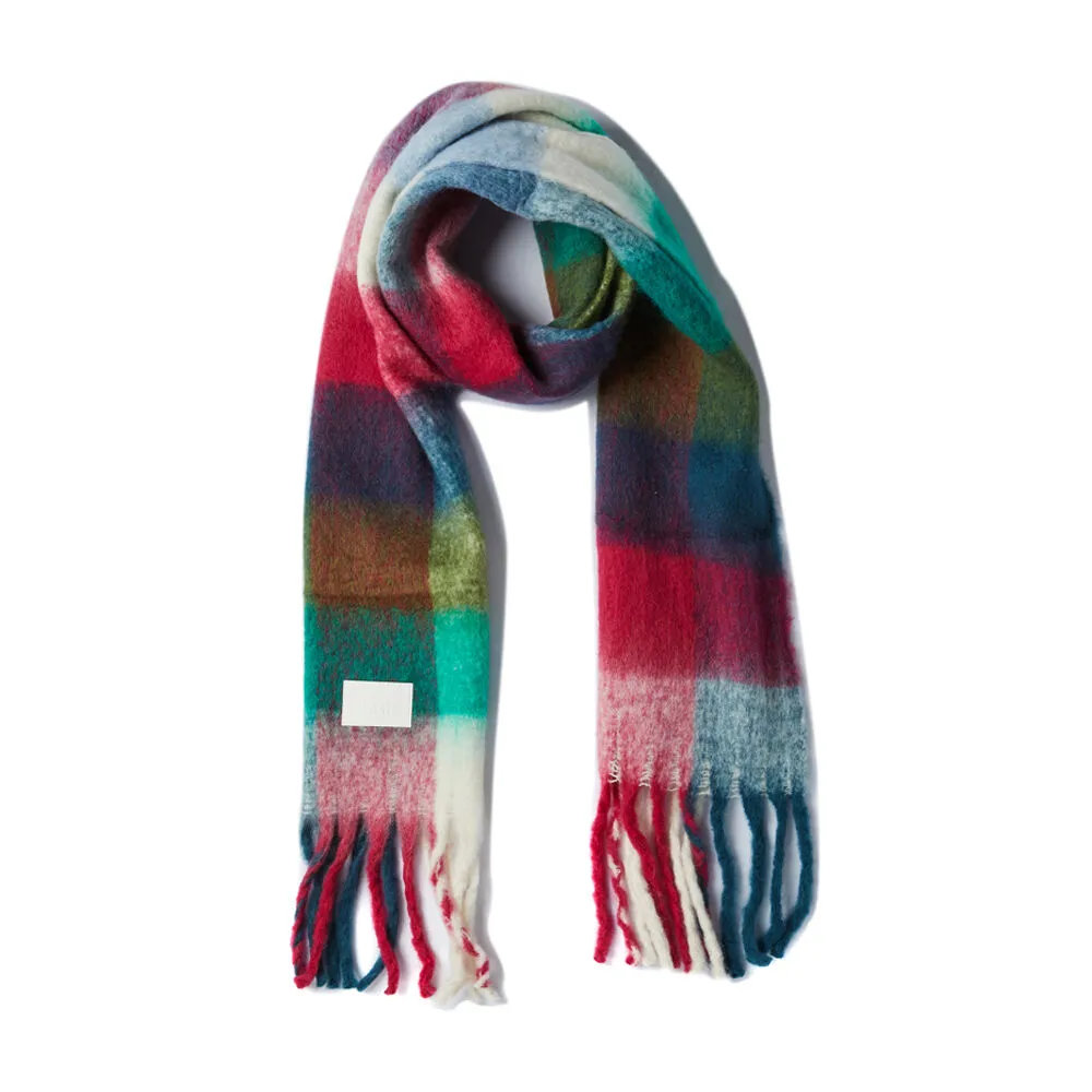Wide long muffler (MULTI CHECK) - 감도 깊은 취향 셀렉트샵 29CM