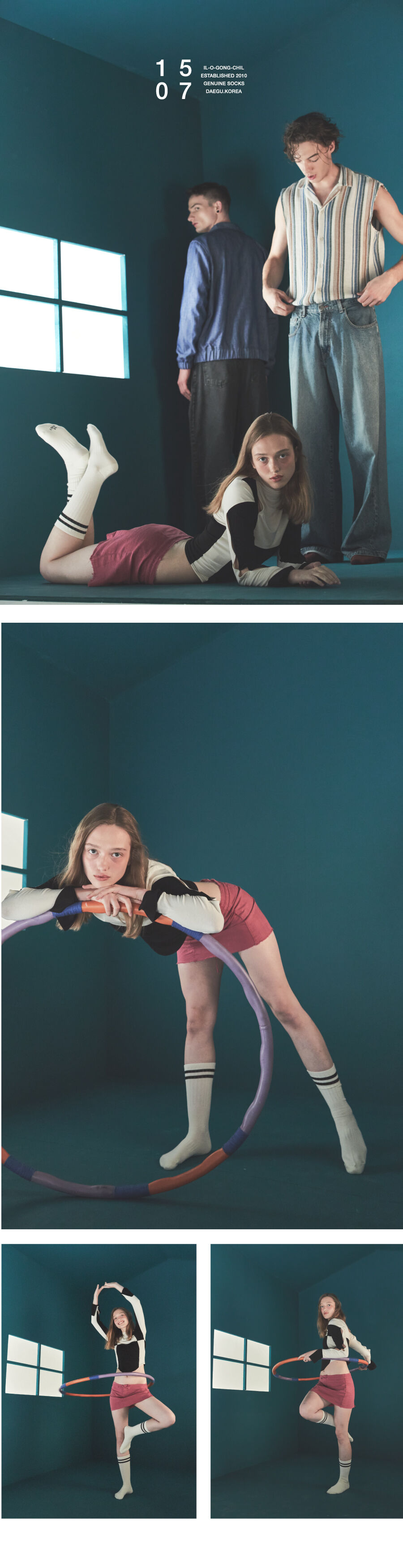 [5PACK] 1507 빈티지 엠보 스케이트 삭스 - 스노우 화이트 / 아이보리 / 블랙 - 감도 깊은 취향 셀렉트샵 29CM