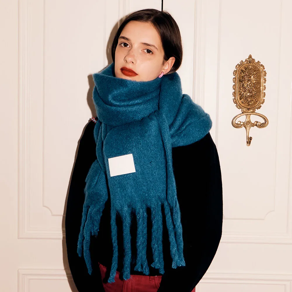 Wide long muffler (BLUE GREEN) - 감도 깊은 취향 셀렉트샵 29CM