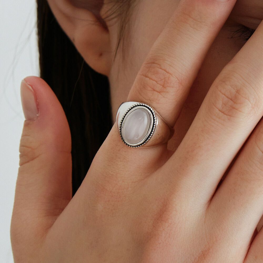 [925 SILVER] Cabotation Seal Ring - 감도 깊은 취향 셀렉트샵 29CM