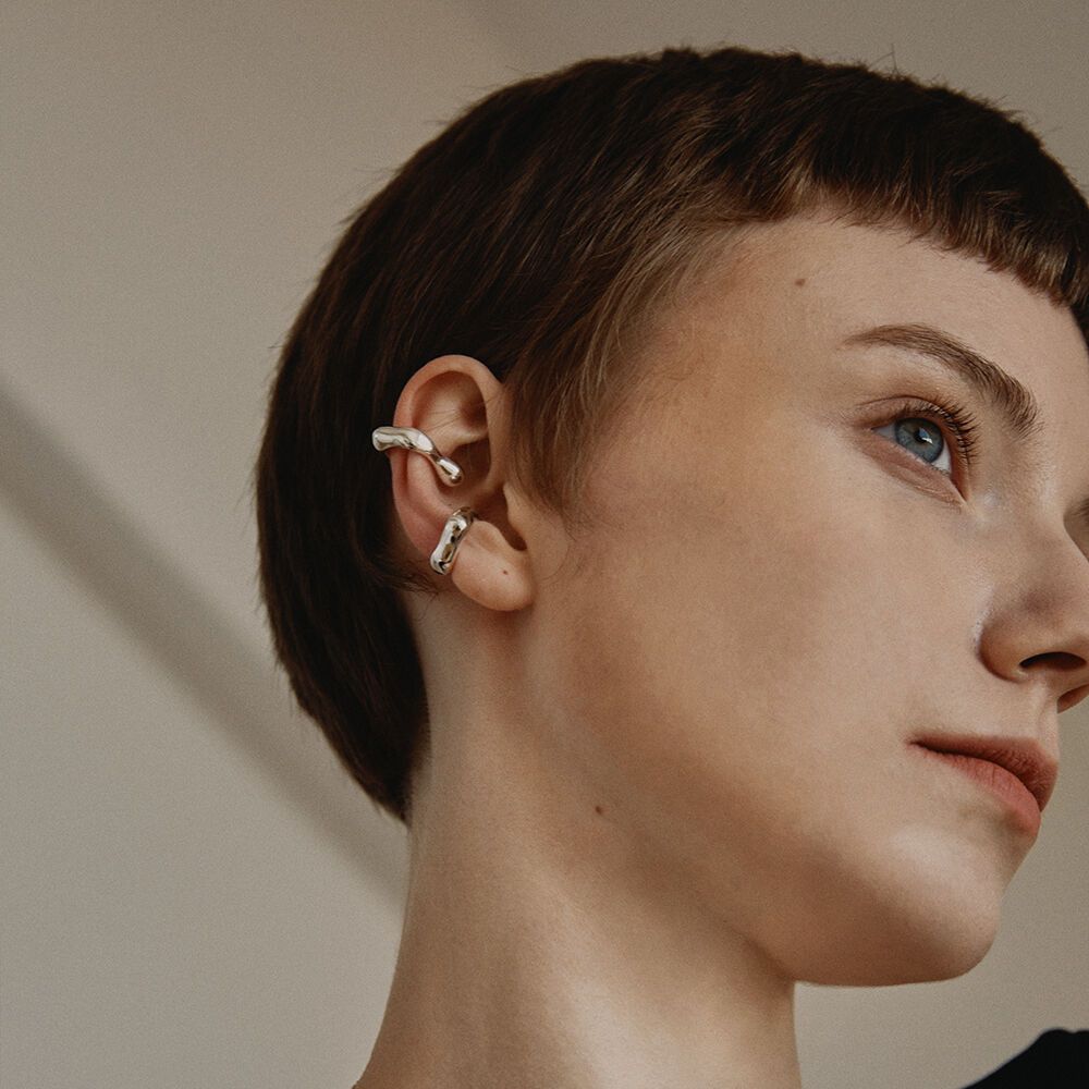 pebble earcuff silver - 감도 깊은 취향 셀렉트샵 29CM