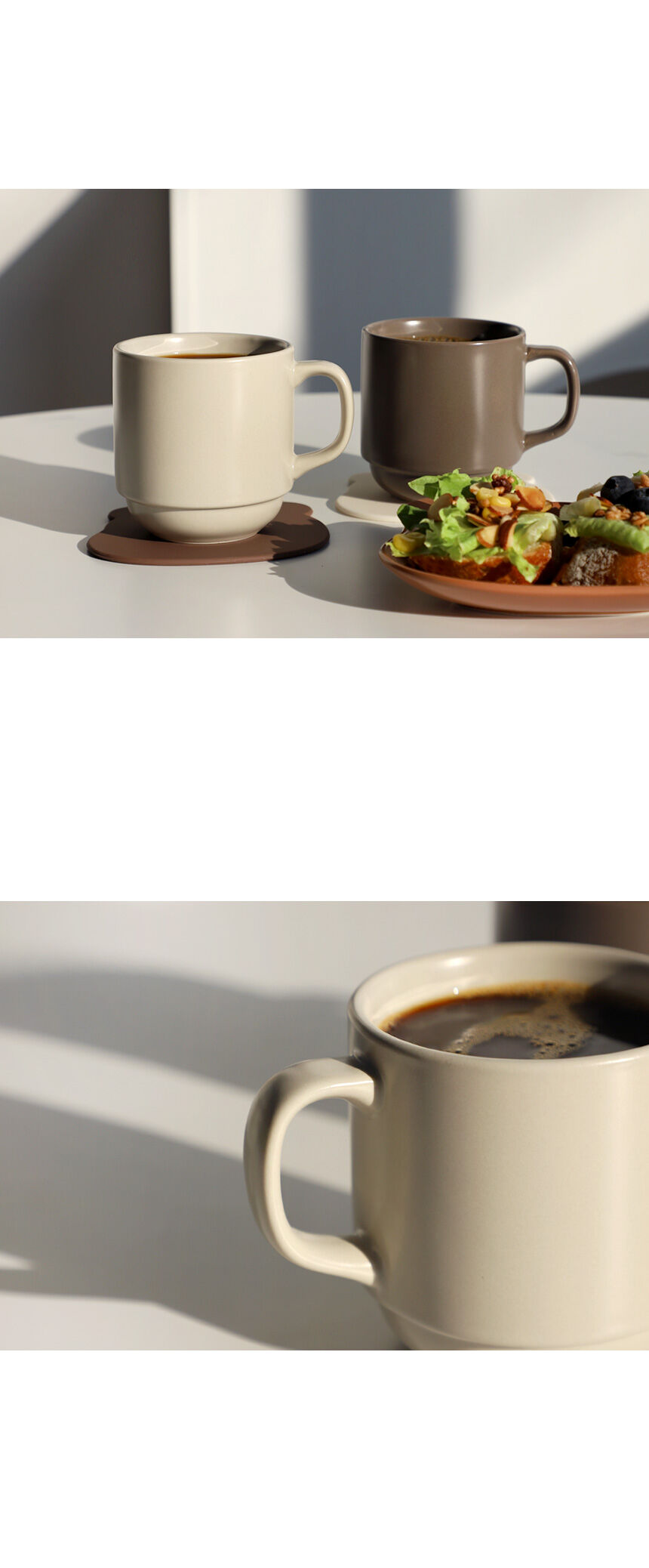 바스트로 미니 머그, 도자기컵 280ml 3color - 감도 깊은 취향 셀렉트샵 29CM