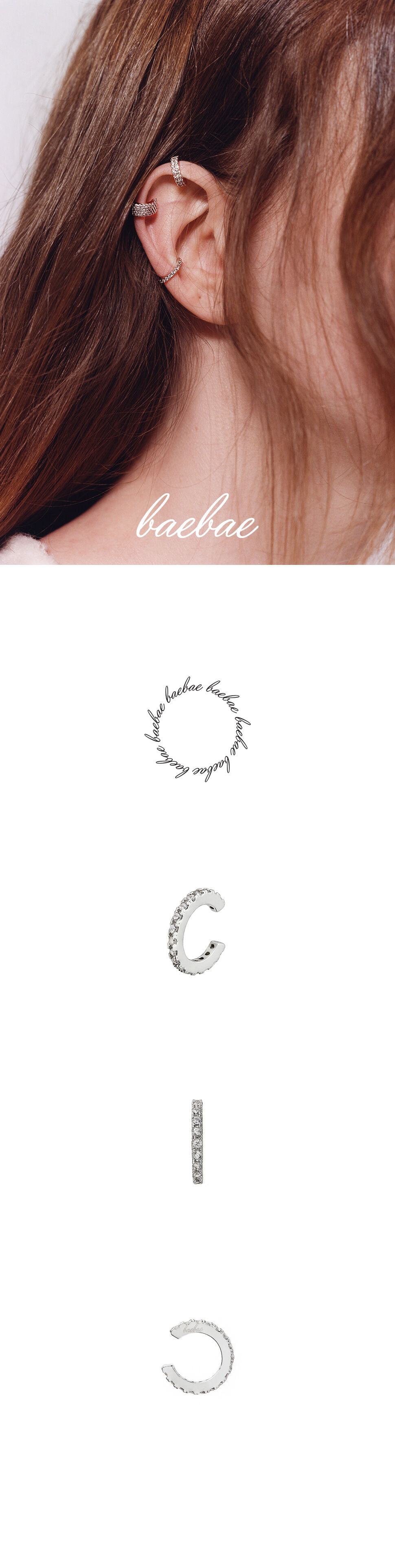 CZ 1L Ear Cuff (white) - 감도 깊은 취향 셀렉트샵 29CM