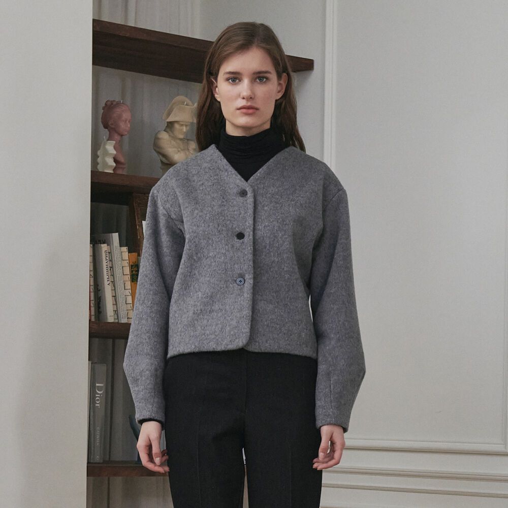 Angora Wool Jacket - Gray - 감도 깊은 취향 셀렉트샵 29CM