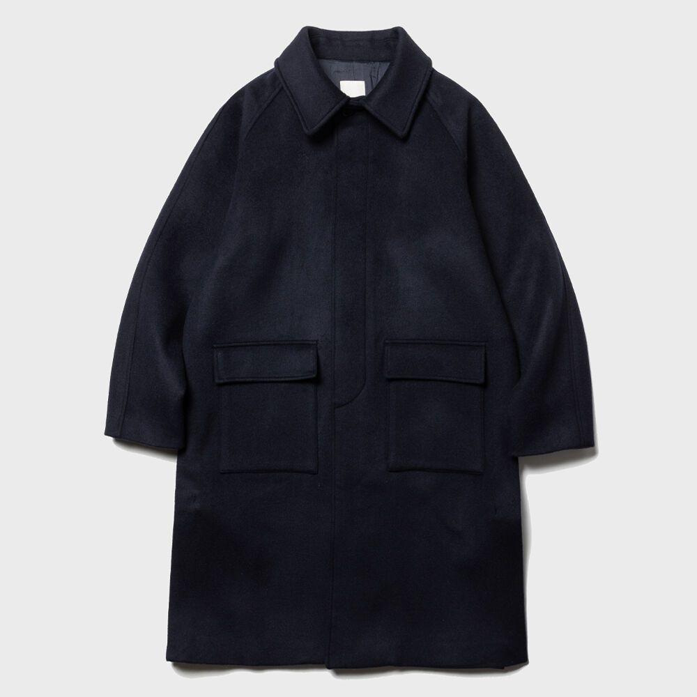 22FW Slit Balmacaan Coat Navy - 감도 깊은 취향 셀렉트샵 29CM