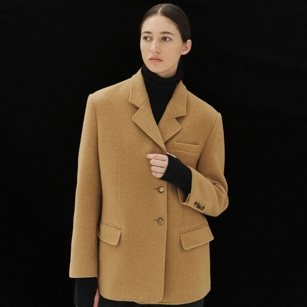 [4차 재입고] BOUCLE SEMI DOUBLE WOOL JACKET - CAMEL - 감도 깊은 취향 셀렉트샵 29CM